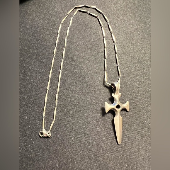 Bico | Accessories | Mens Silver Gothic Cross Necklace | Poshmark